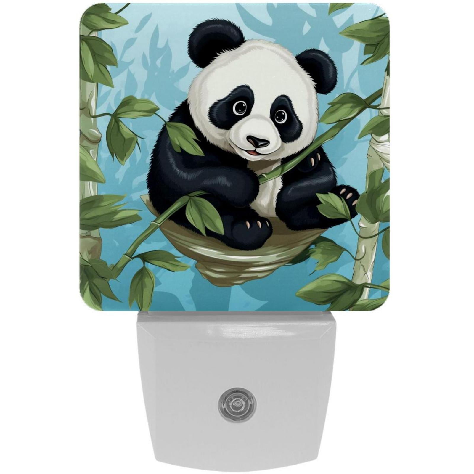 Panda LED Square Night Lights - Modern Design, Energy Efficient Indoor ...