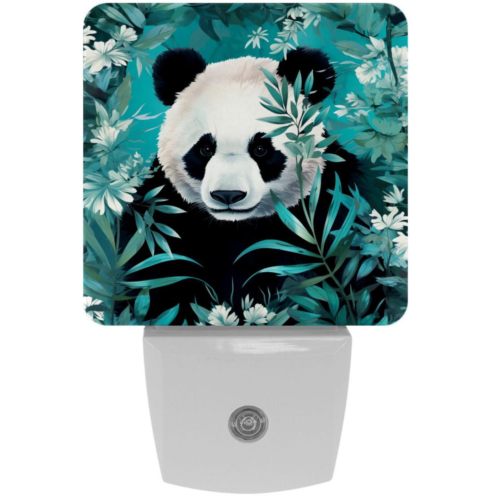 Panda LED Square Night Lights- Modern and Energy Efficient Bedside ...