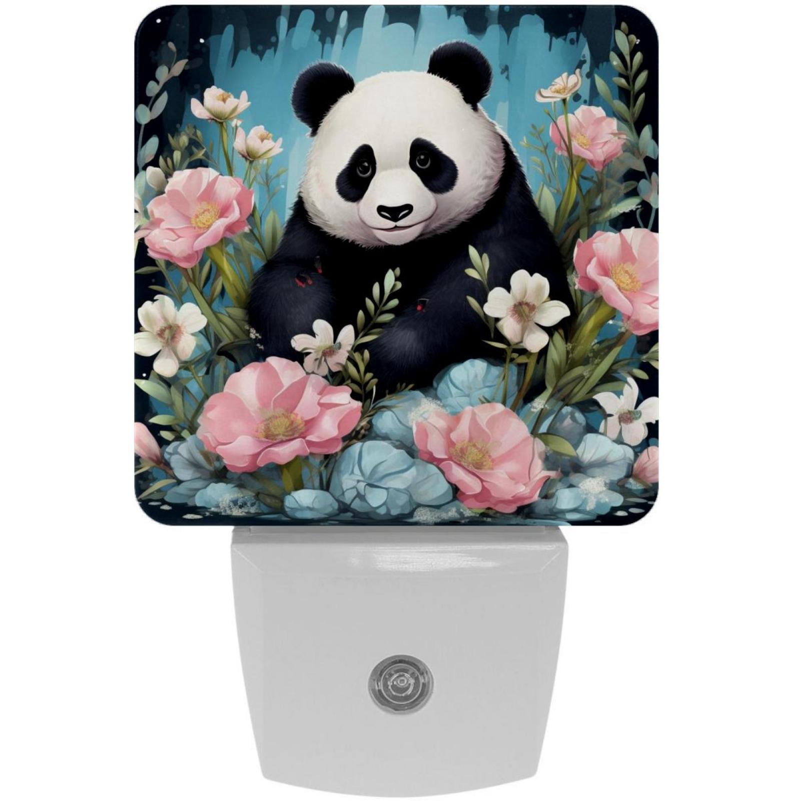 Panda LED Square Night Lights - Portable and Stylish for Bedroom and ...