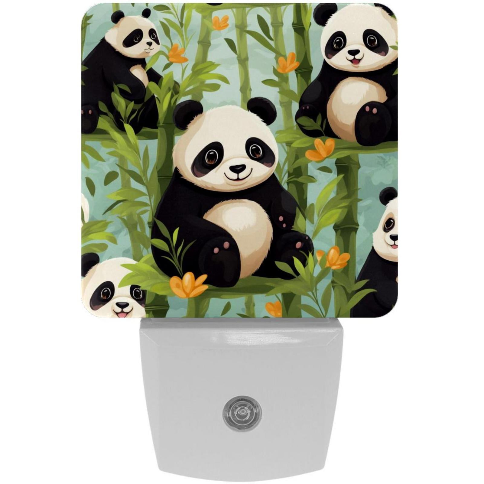 Panda LED Square Night Lights - Portable and Stylish for Bedroom and ...