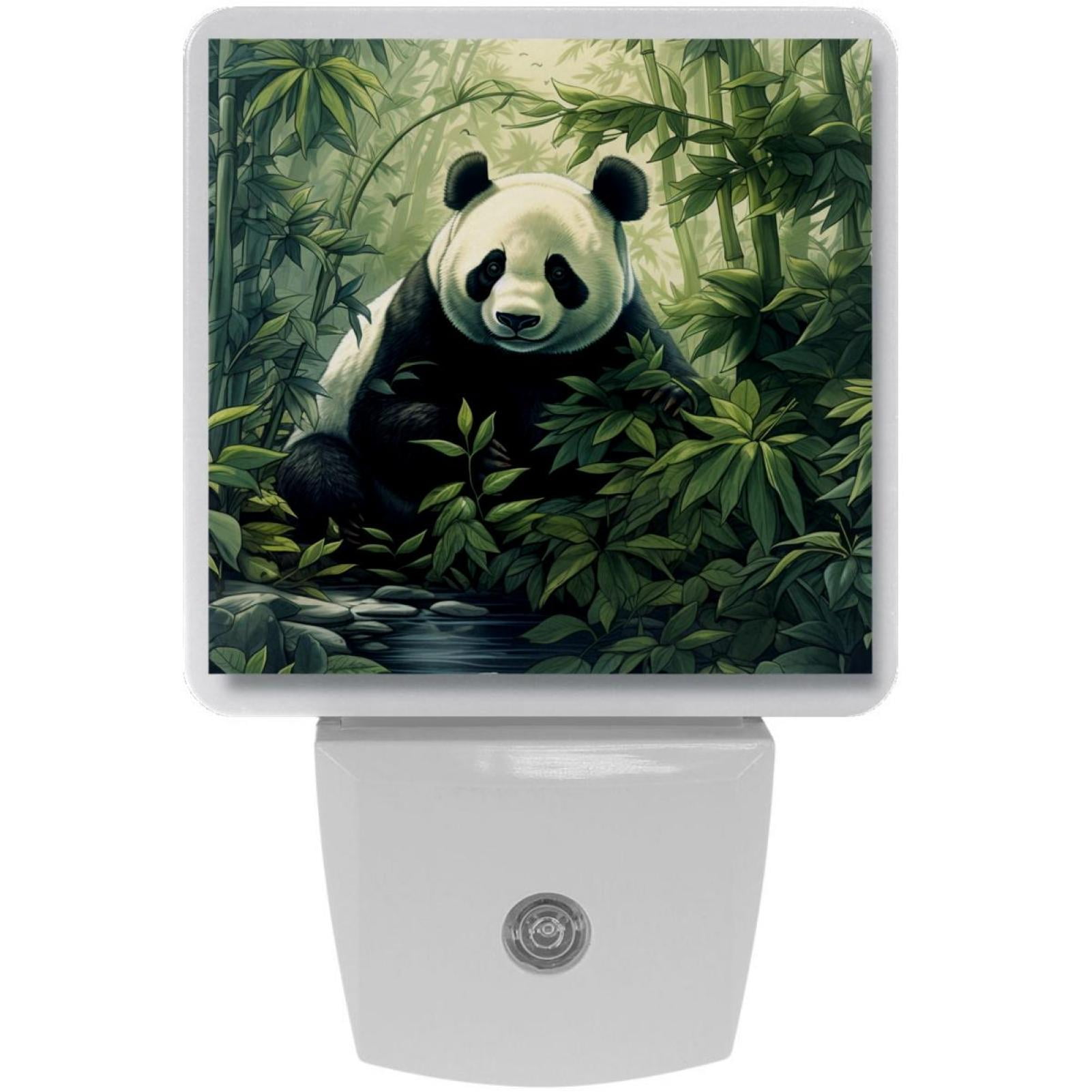 Panda LED Square Night Lights - Portable and Stylish for Bedroom and ...