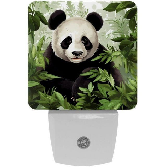 Panda LED Square Night Lights for Bedroom and Living Room, Decorative ...