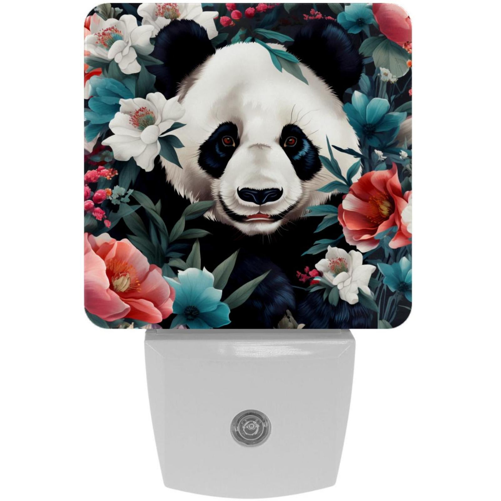 Panda LED Square Night Lights for Bedroom and Living Room, Decorative ...