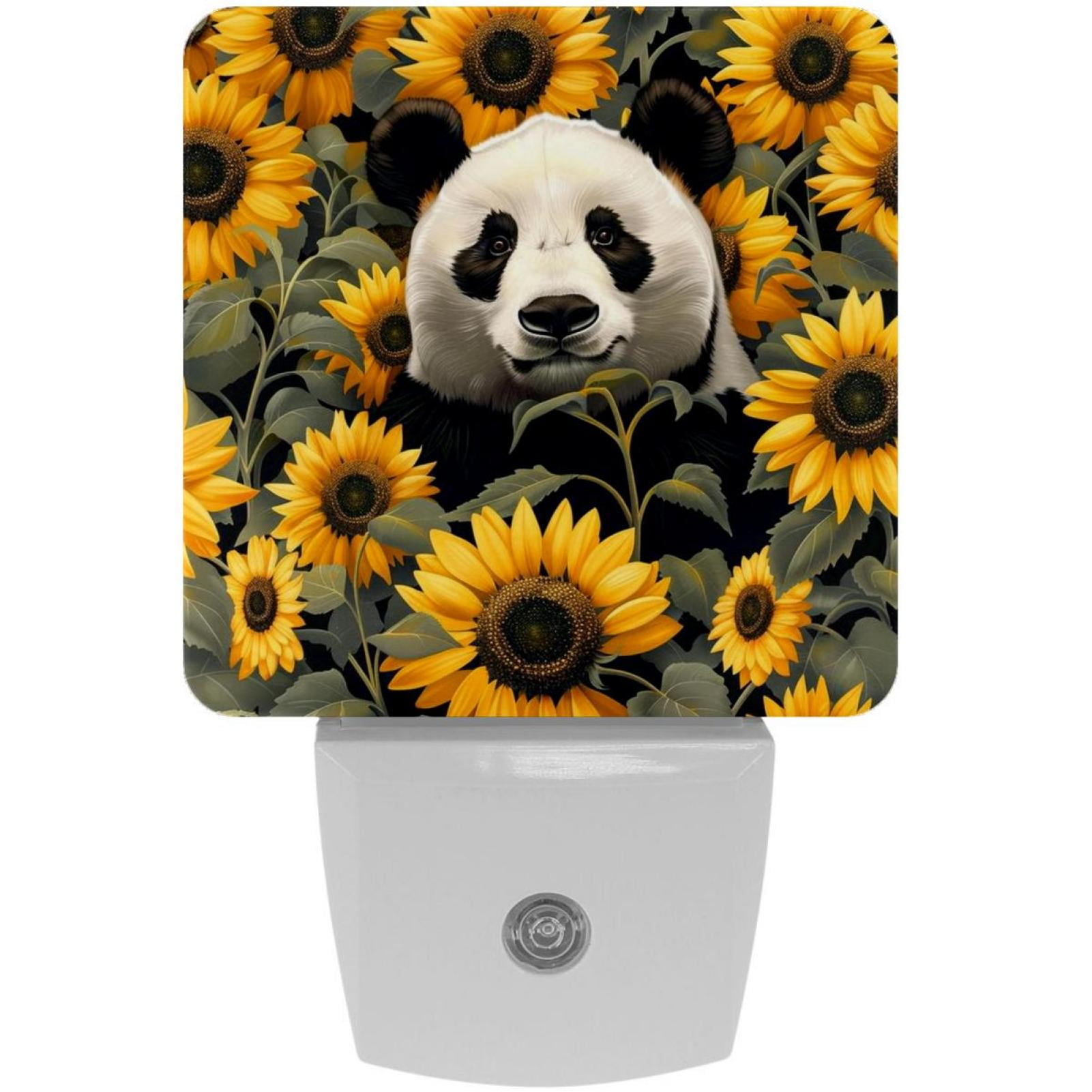 Panda LED Square Night Lights for Bedroom and Living Room, Decorative ...