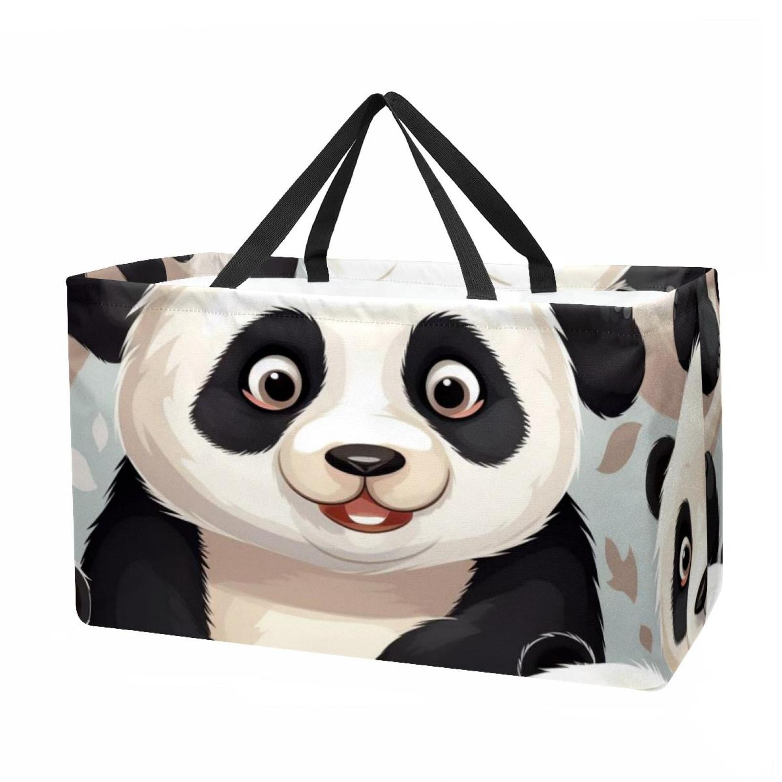 Panda Large Capacity Collapsible Cube Organizer Tote Bag Storage Box ...