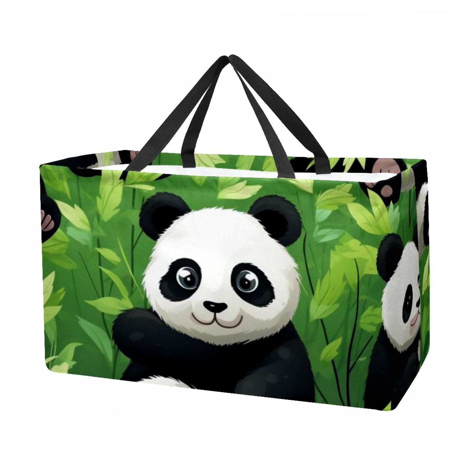 Panda Large Capacity Foldable Oxford Cloth Picnic Basket - Reusable ...