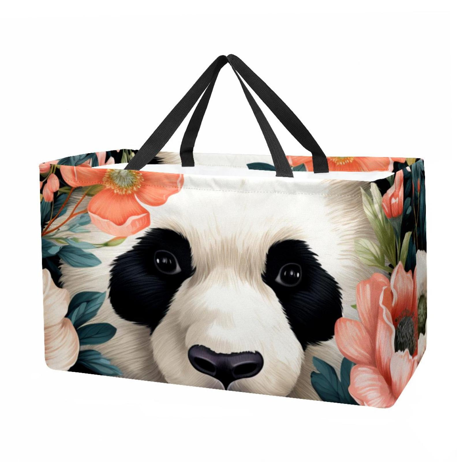 Panda Large Capacity Reusable Foldable Cube Organizer with Oxford Cloth ...