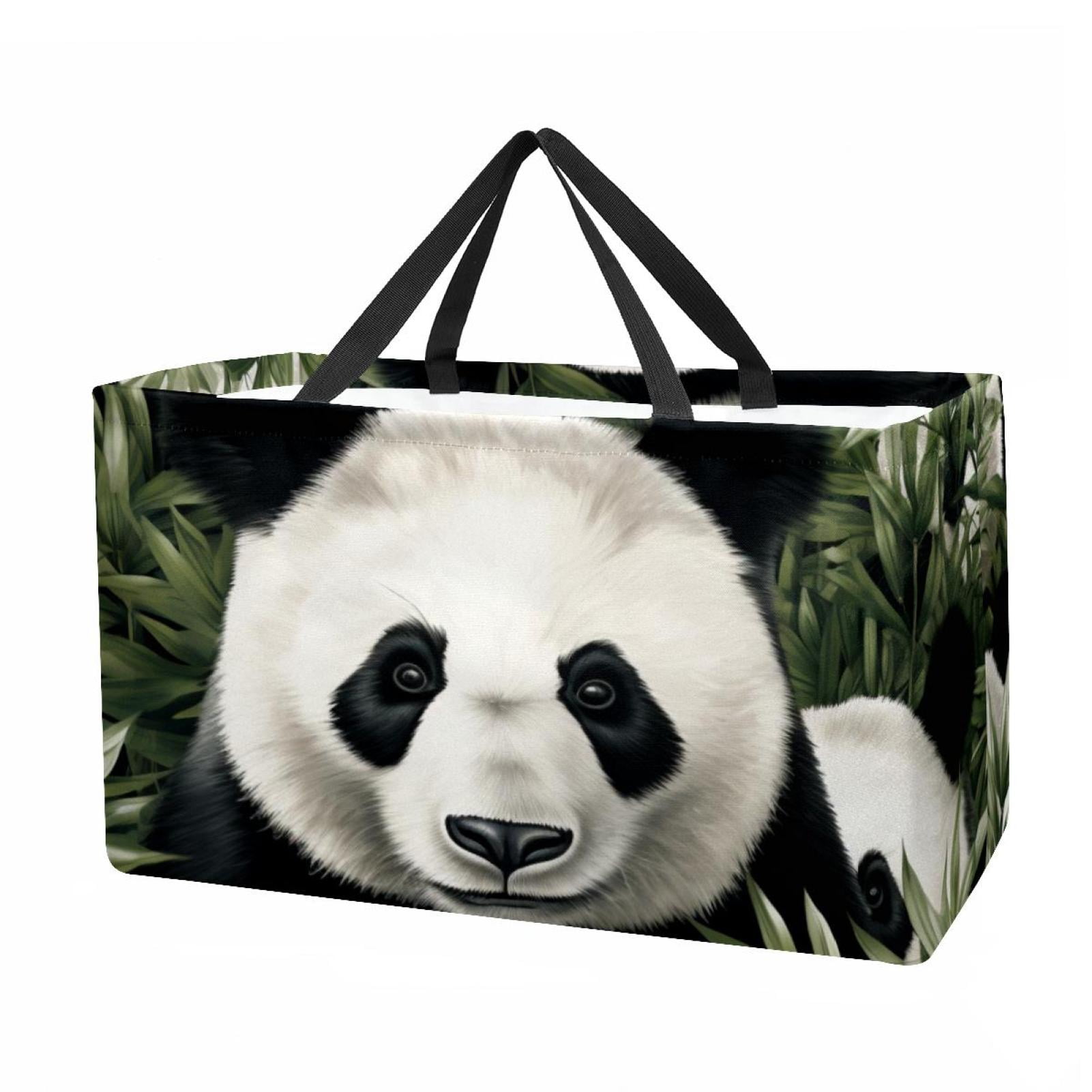 Panda Large Capacity Reusable Foldable Oxford Cloth Storage Basket ...