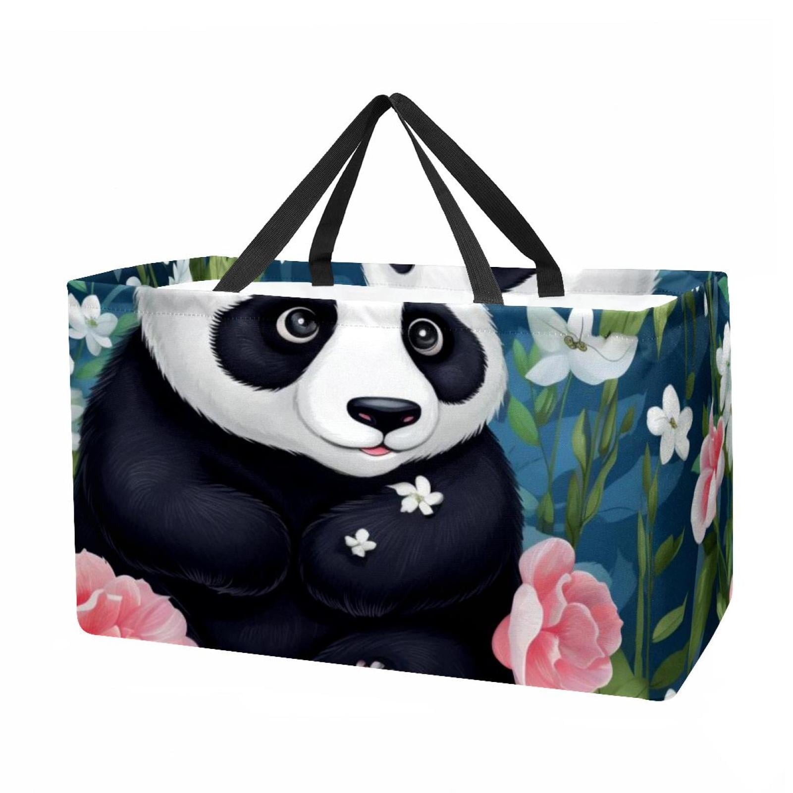 Panda Large Foldable Oxford Cloth Cube Organizer Storage Bag Picnic ...