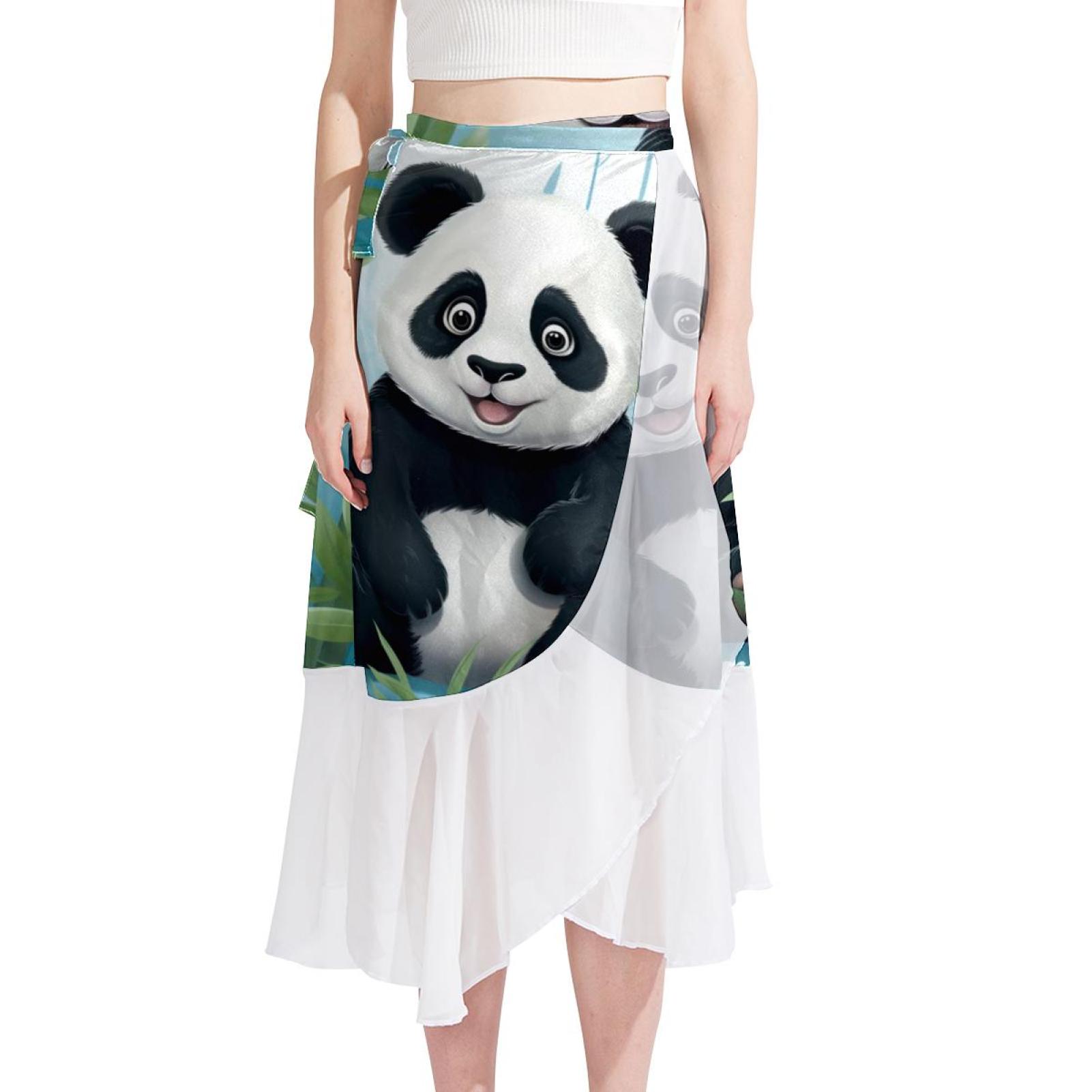 Panda Light and Airy Chiffon Women's Beach Dress - Summer Attire ...