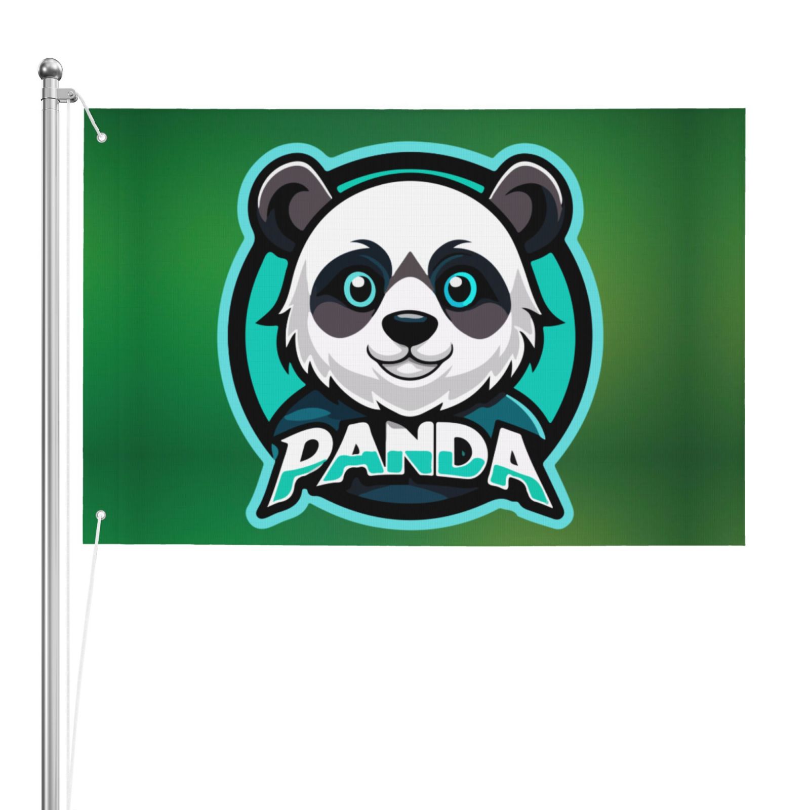 Panda Logo Flag Double Sided Flag 2x3ft For Home/Company/Indoor Outdoor ...