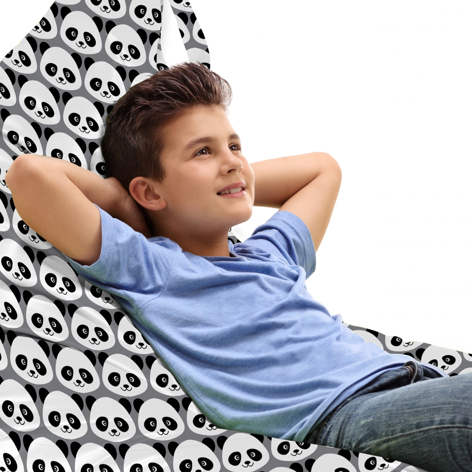 Panda Lounger Chair Bag, Continuous Cartoon Coon Bear Bamboo ...