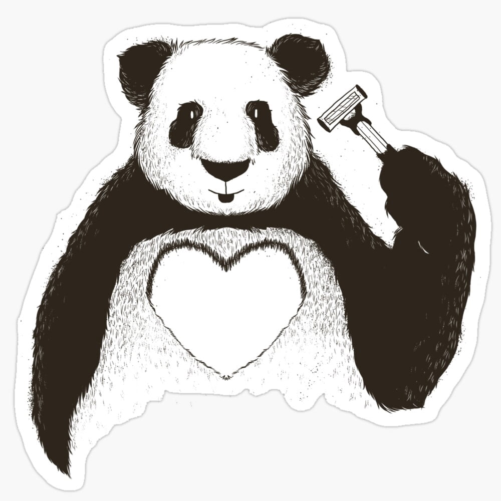 DOPASTICKER Panda Love Sticker Phone Decal Water Bottle Stickers, Cars ...