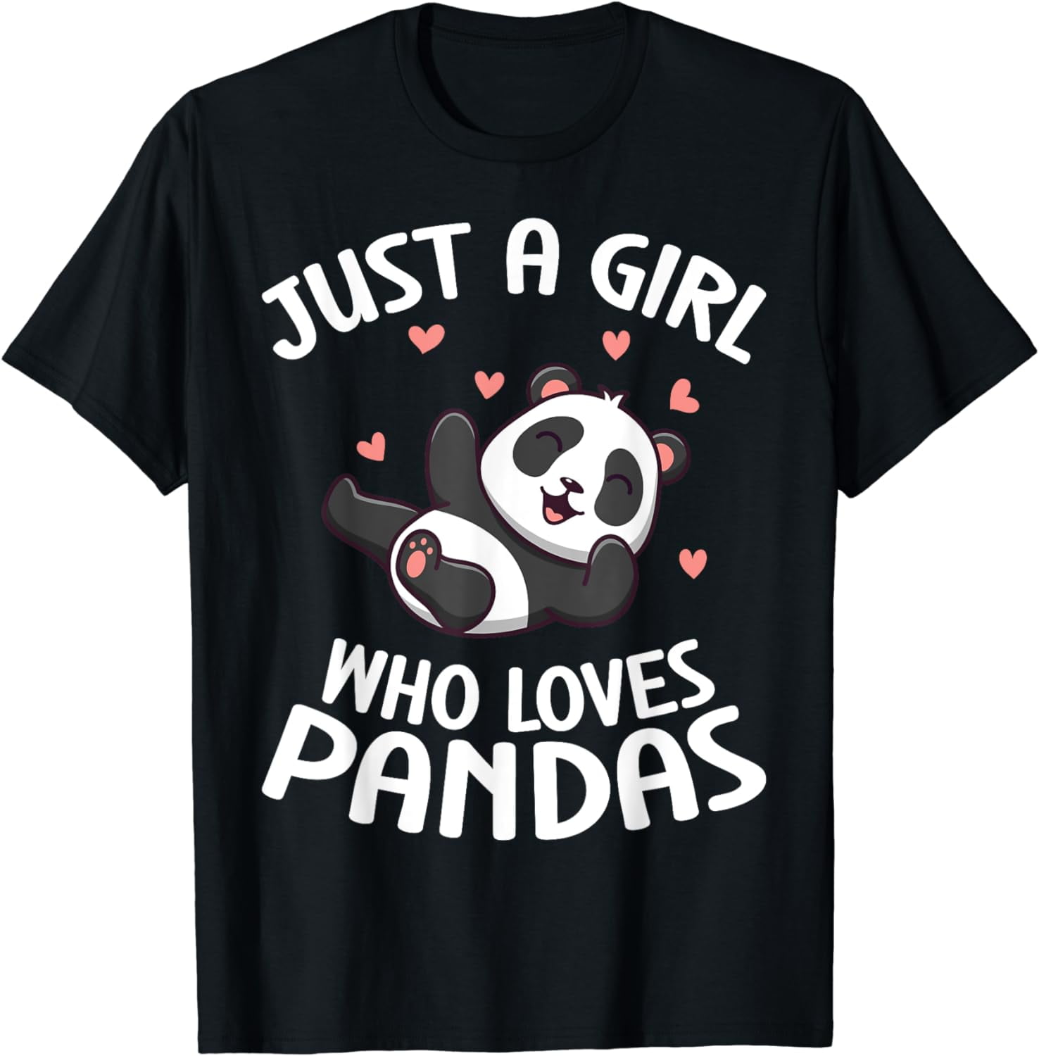 Panda Lover Cute Kids Just A Girl Who Loves Pandas T-Shirt - Walmart.com