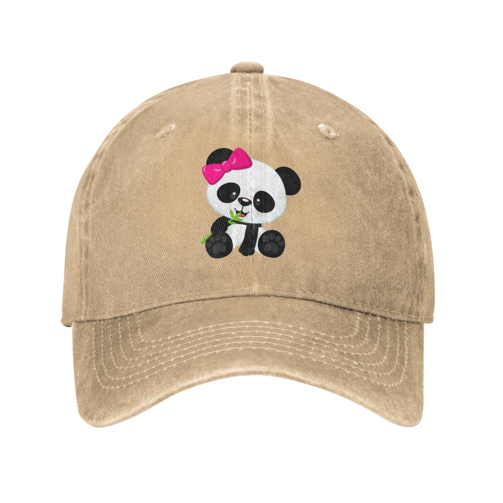 Panda Men Women Washed Distressed Twill Cotton Baseball Cap Vintage ...