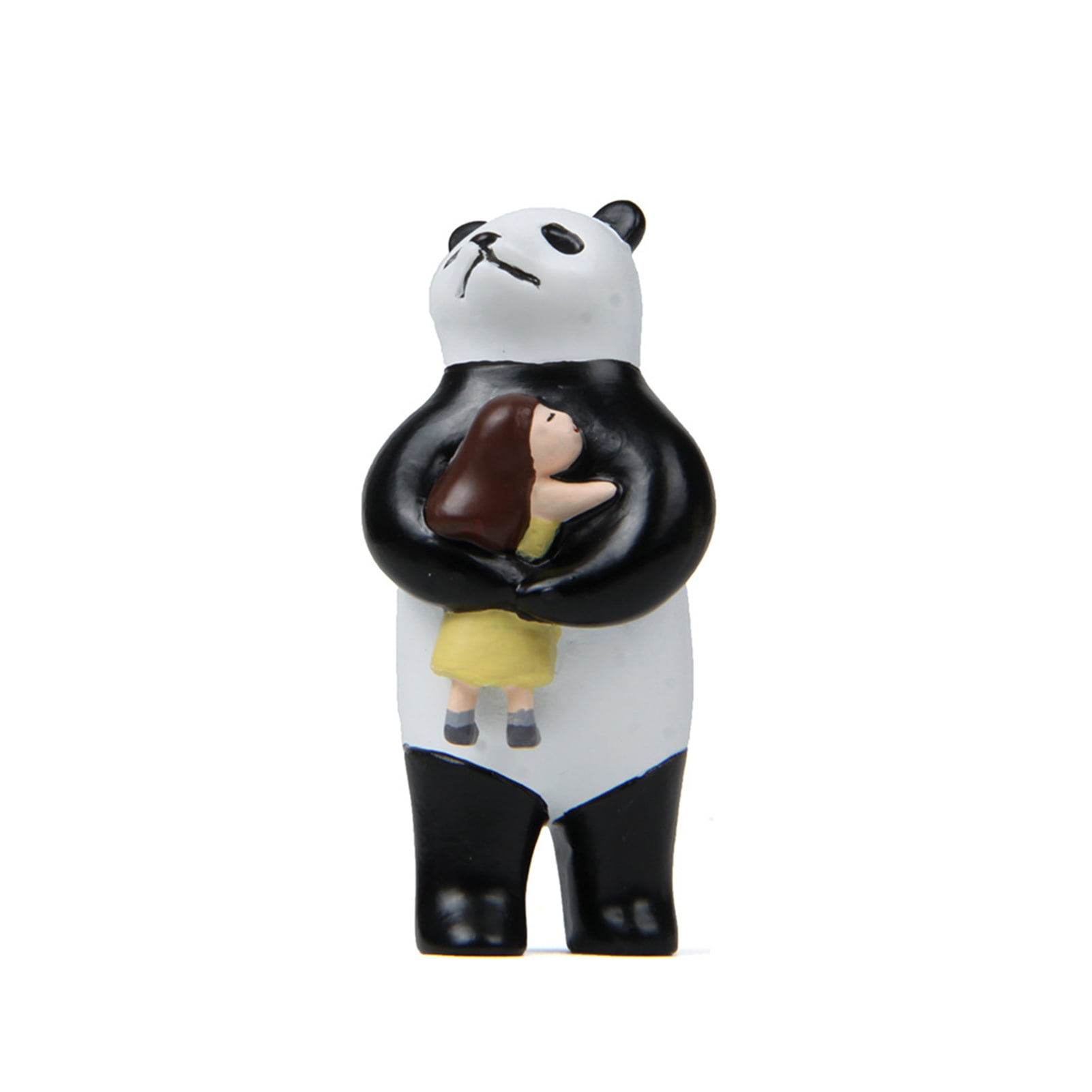 Panda Model for Bedroom Decor Resin Panda Ornament for Decoration Mini ...