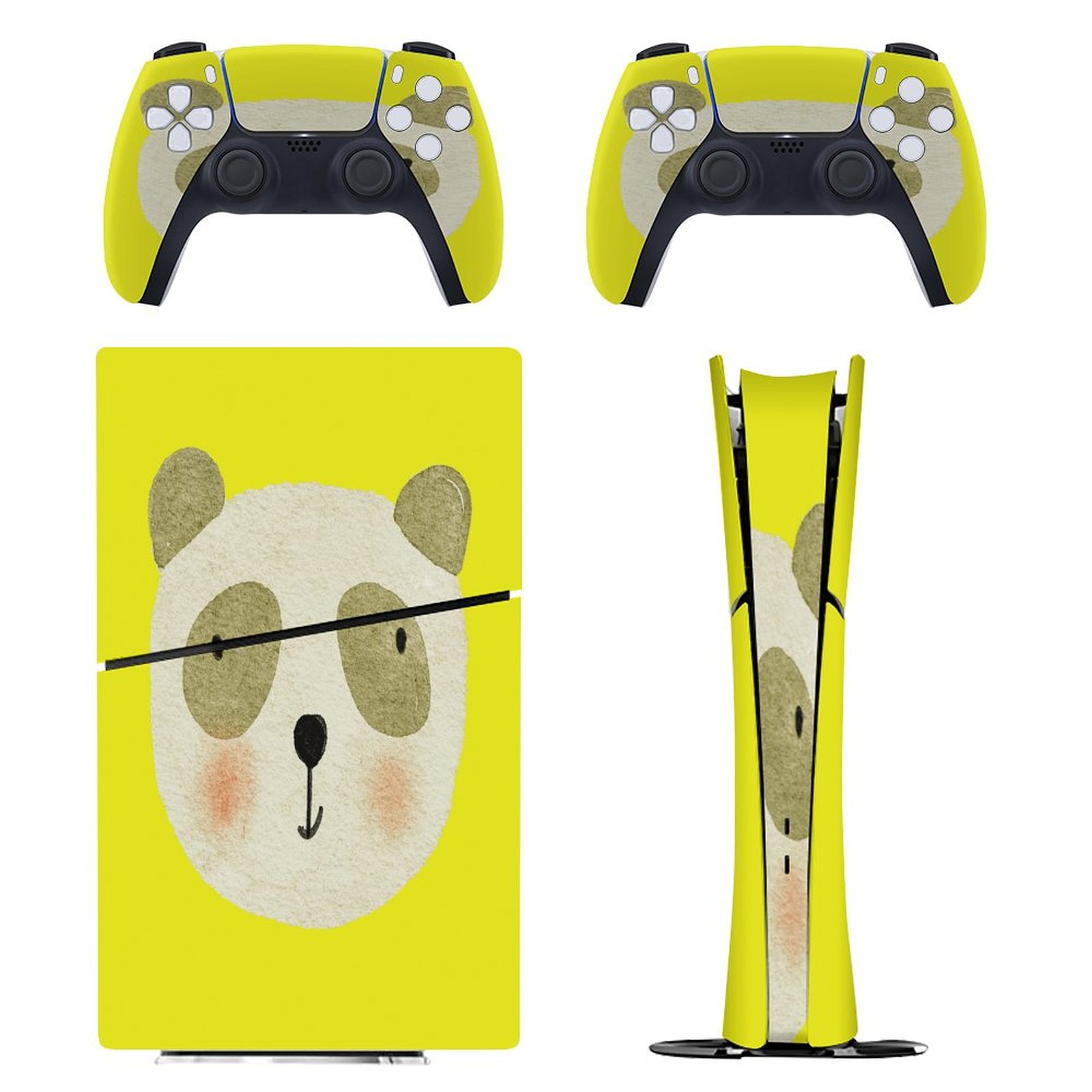 Panda PS5/PS5 Slim Digital Disc Skin Sticker For Console And Controller ...