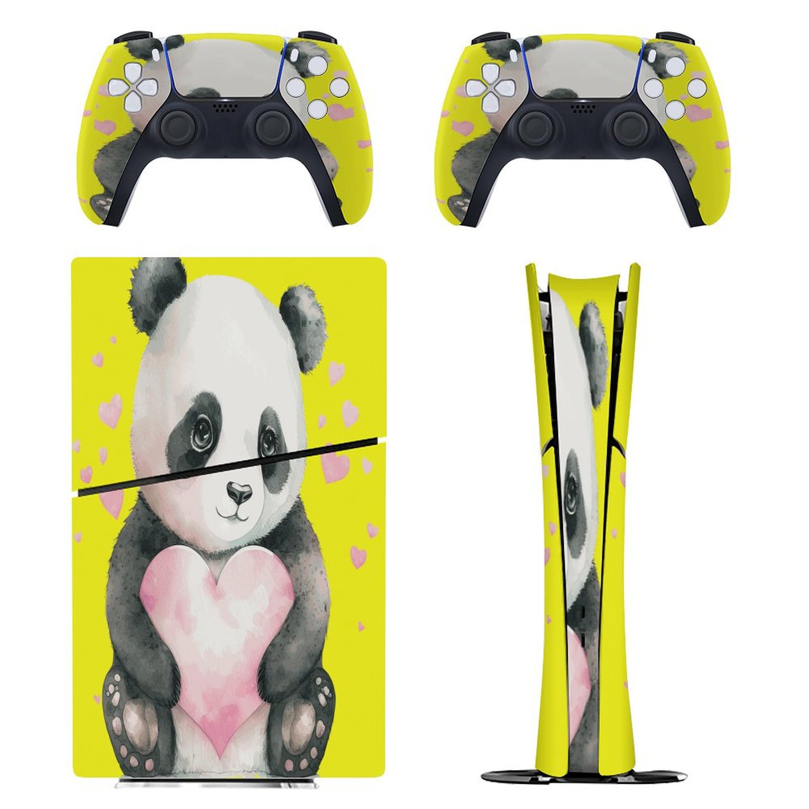 Panda PS5/PS5 Slim Digital Disc Skin Sticker For Console And Controller ...