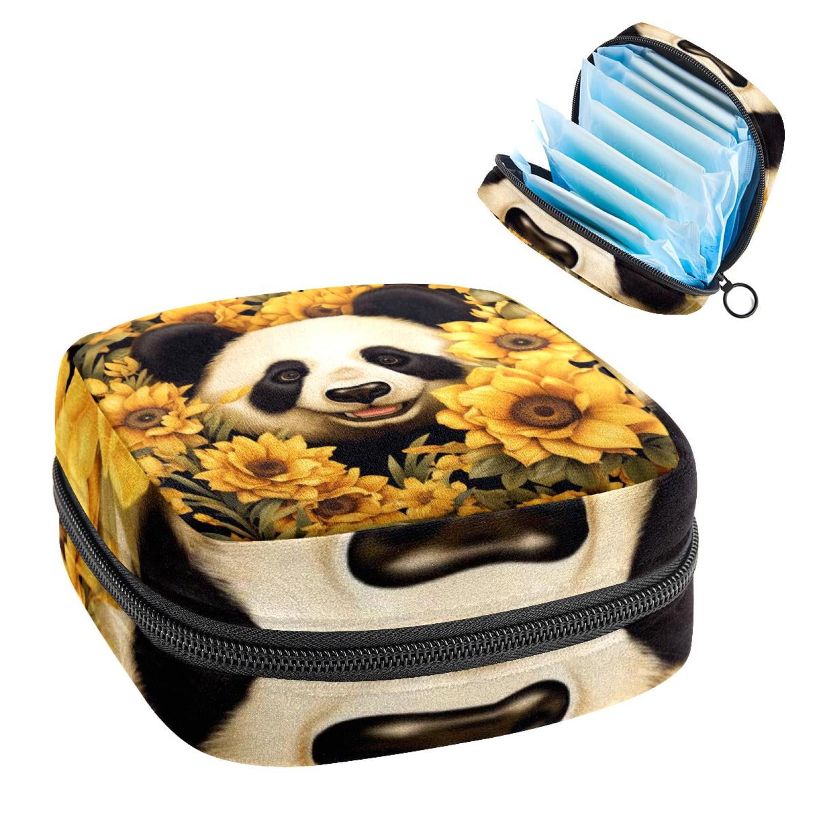 Panda Pad Bag Period Bag Small Travel Pouch - Ideal Sanitary Napkin ...
