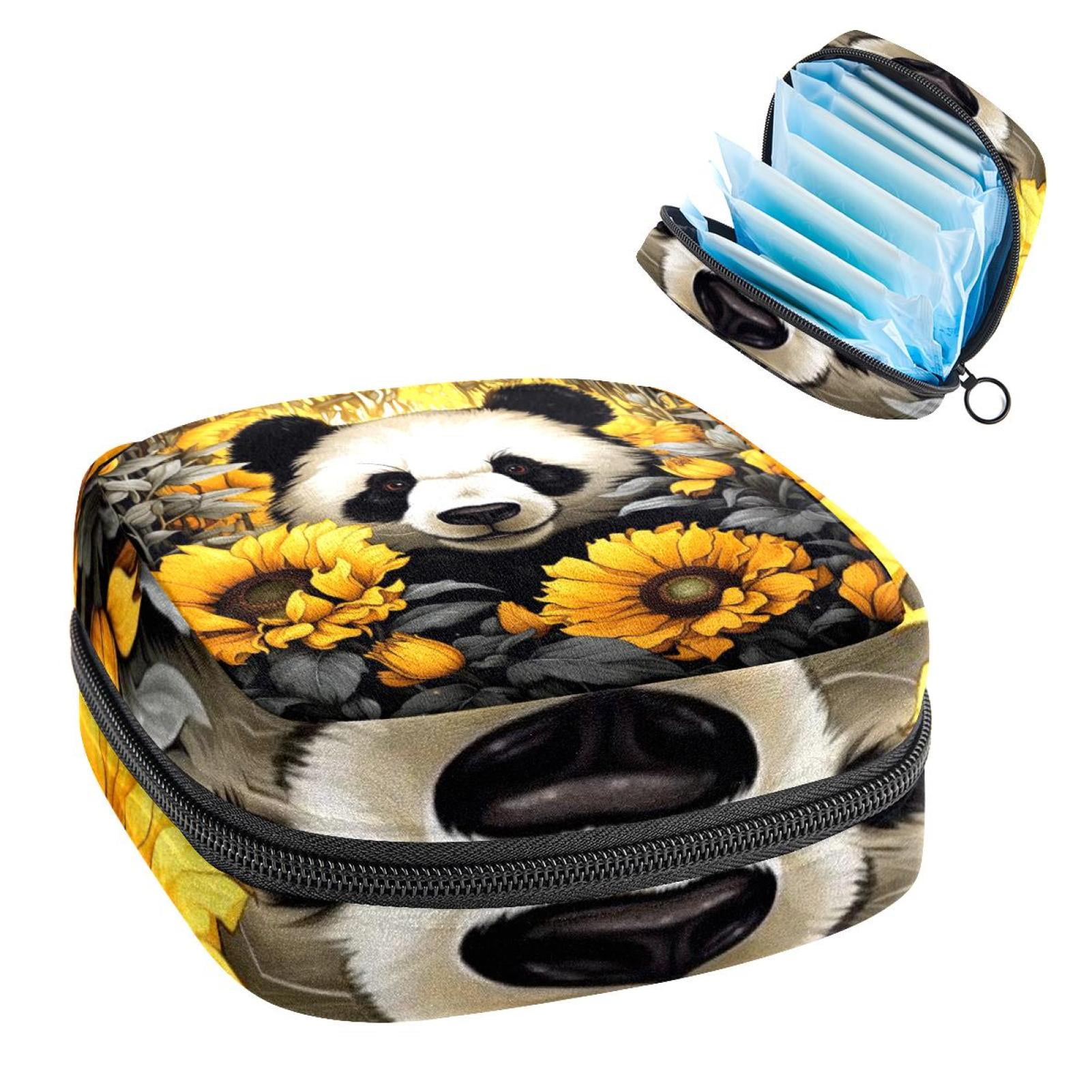 Panda Pad Bag Period Bag Small Travel Pouch - Ideal Sanitary Napkin ...