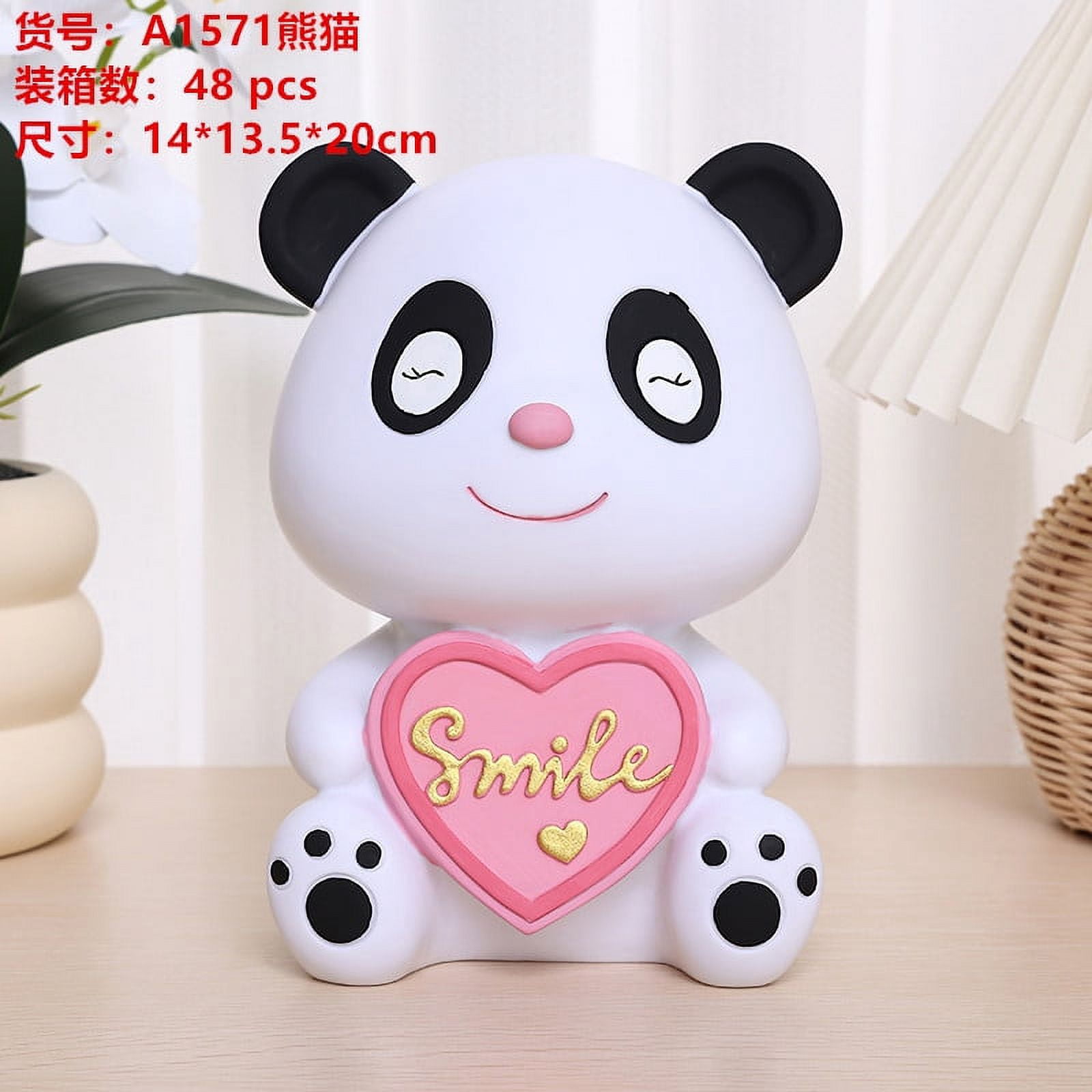 Panda Piggy Bank Money Box Coin Money Pot Cartoon Money Saving Jar Home ...
