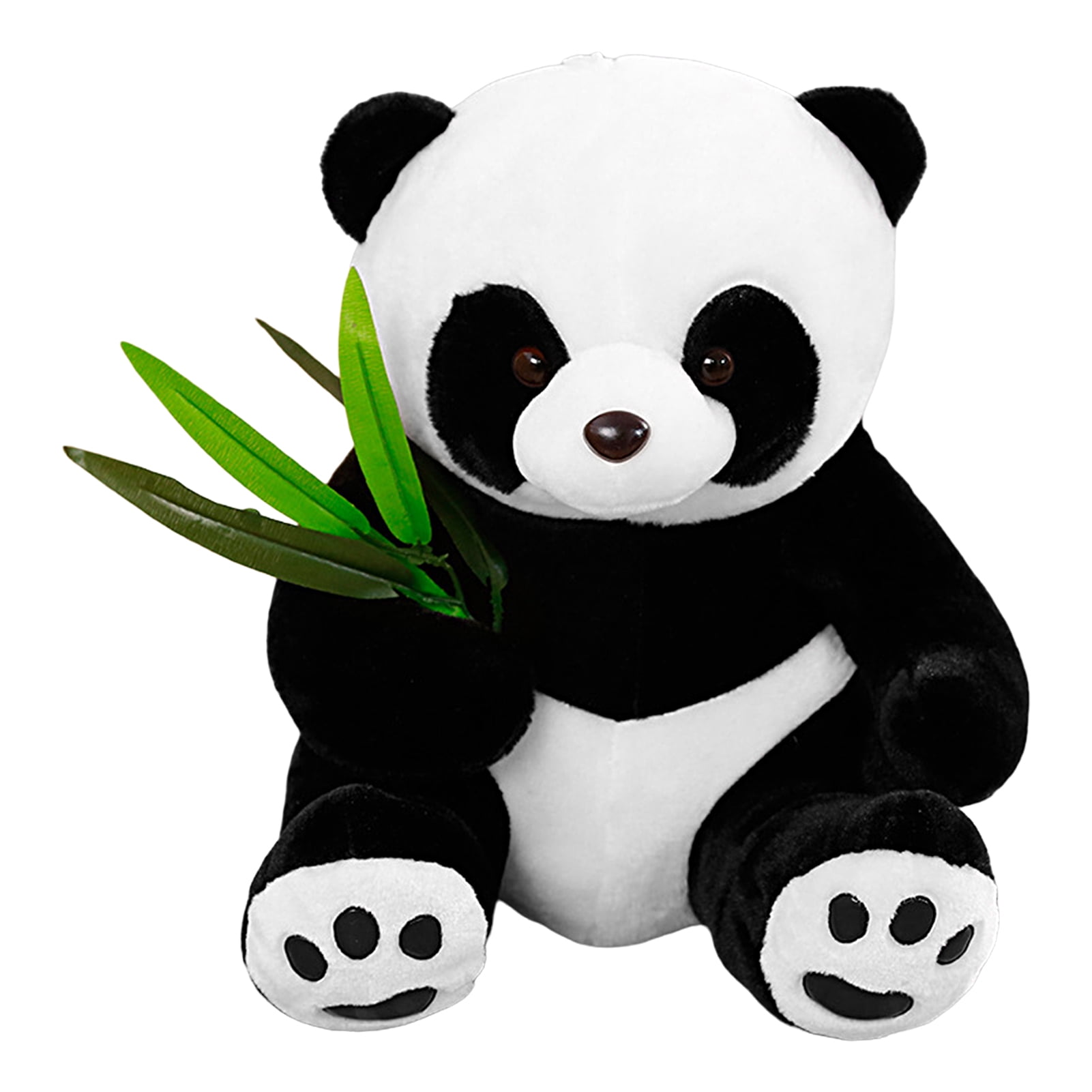 Panda Plush Doll - Contrast Color - Realistic - Fully Filled Bamboo ...