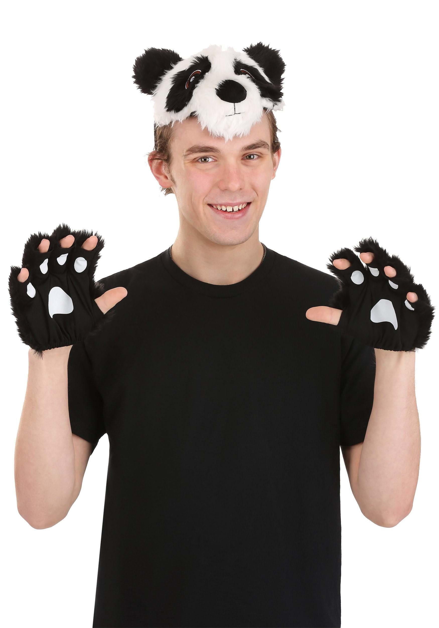 Panda Plush Headband & Paws Kit - Walmart.com