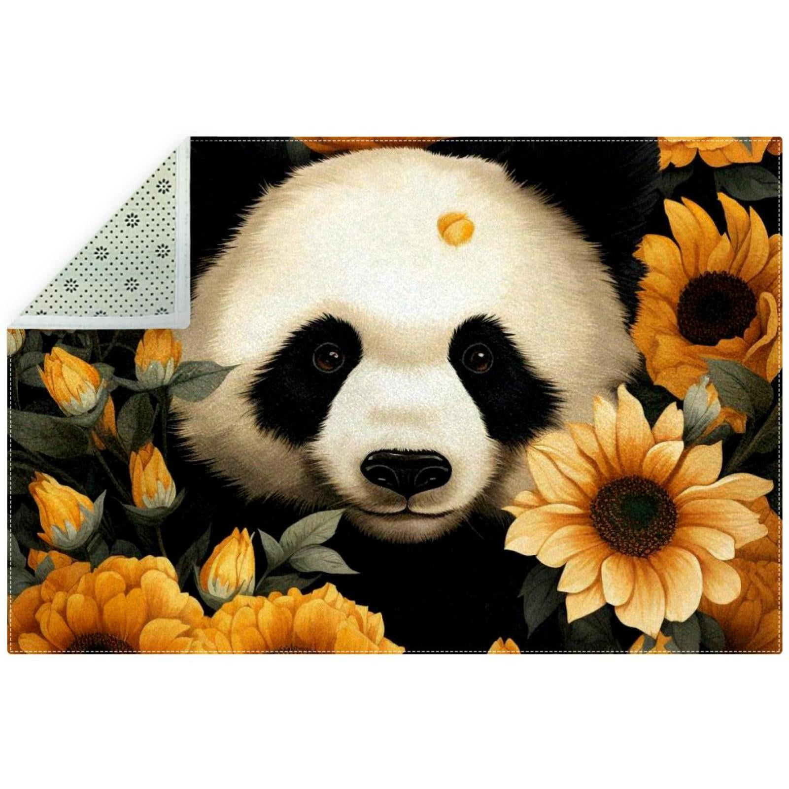 Panda Polyester Indoor Mat for Comfort and Style - Home or Office Use ...