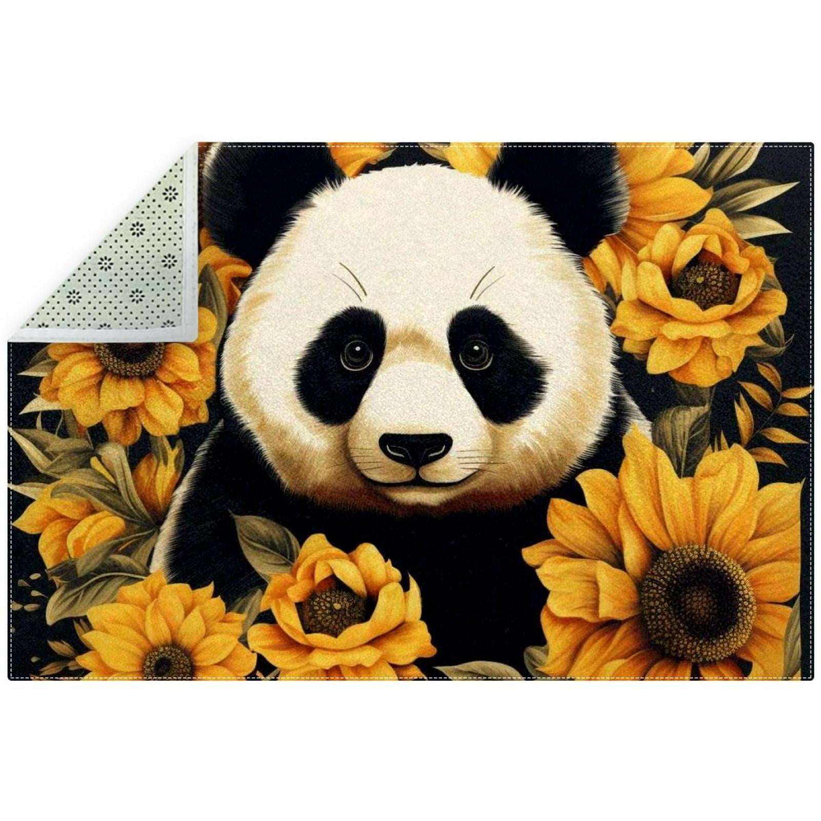 Panda Polyester Office Mat - Right-Angle Floor Protector for Comfort ...