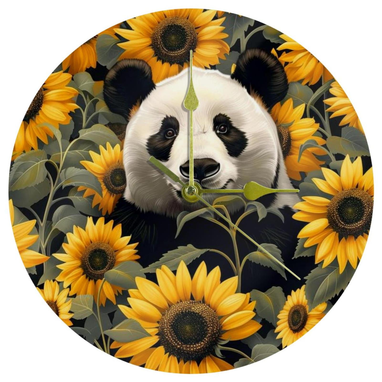 Panda Premium Acrylic Circular Wall Clock - Elegant Timepiece for ...