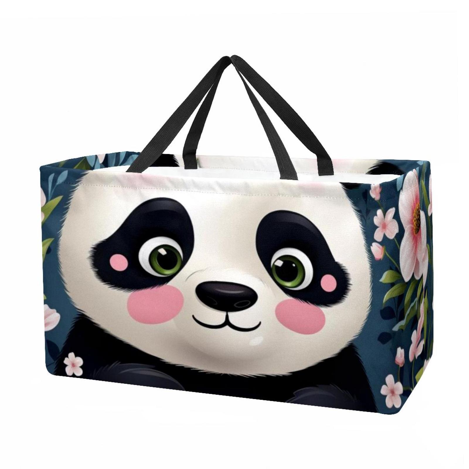 Panda Premium Oxford Cloth Shopping Bags: Reusable, Foldable, and ...