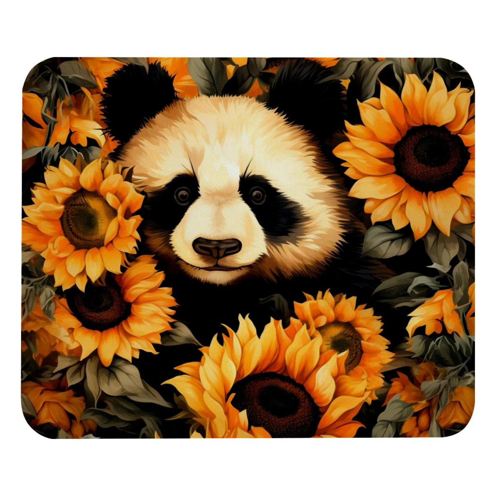 Panda Printed Non-Slip Rubber Bottom Gaming Mouse Pad 8.3x9.8 Inch ...