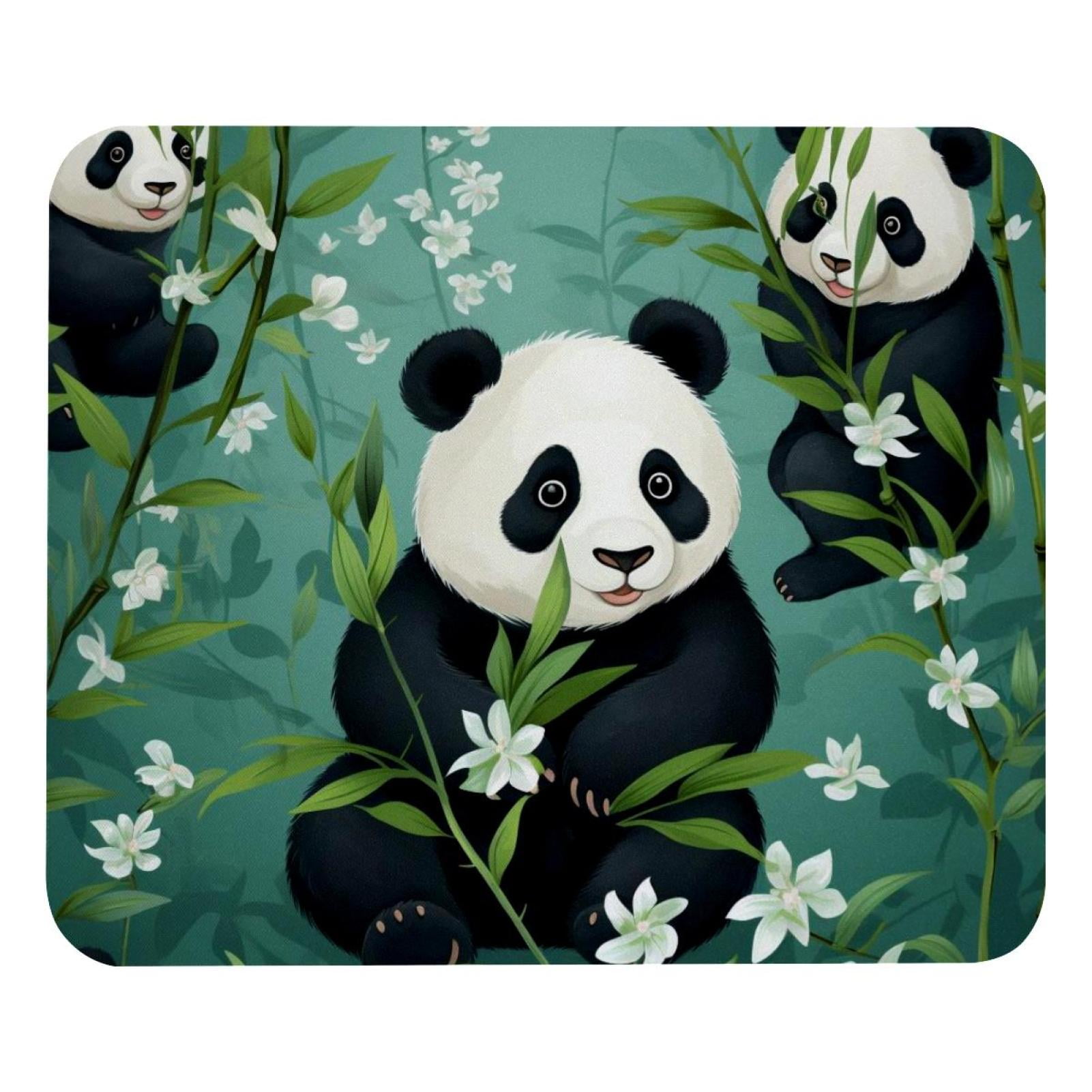 Panda Printed Non-Slip Rubber Bottom Gaming Mouse Pad 8.3x9.8 Inch ...