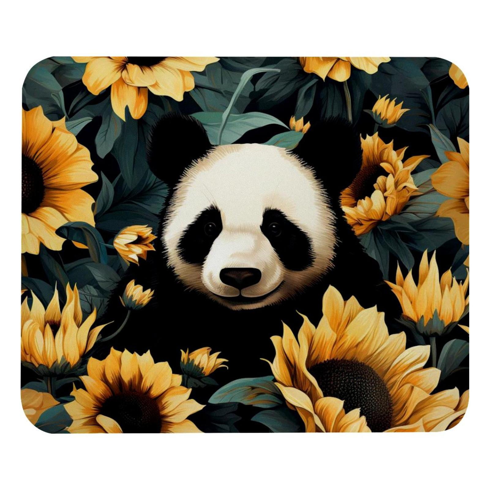 Panda Printed Non-Slip Rubber Bottom Gaming Mouse Pad 8.3x9.8 Inch ...