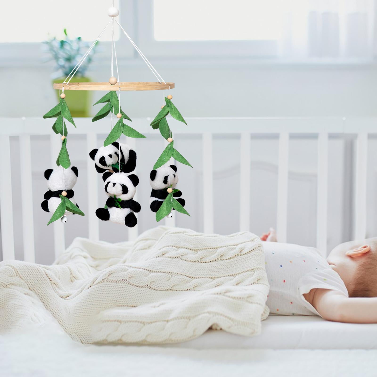 Panda Shape Baby Mobile Toy for Crib Cot Toy Hanging Bed Bell Toy Wind ...