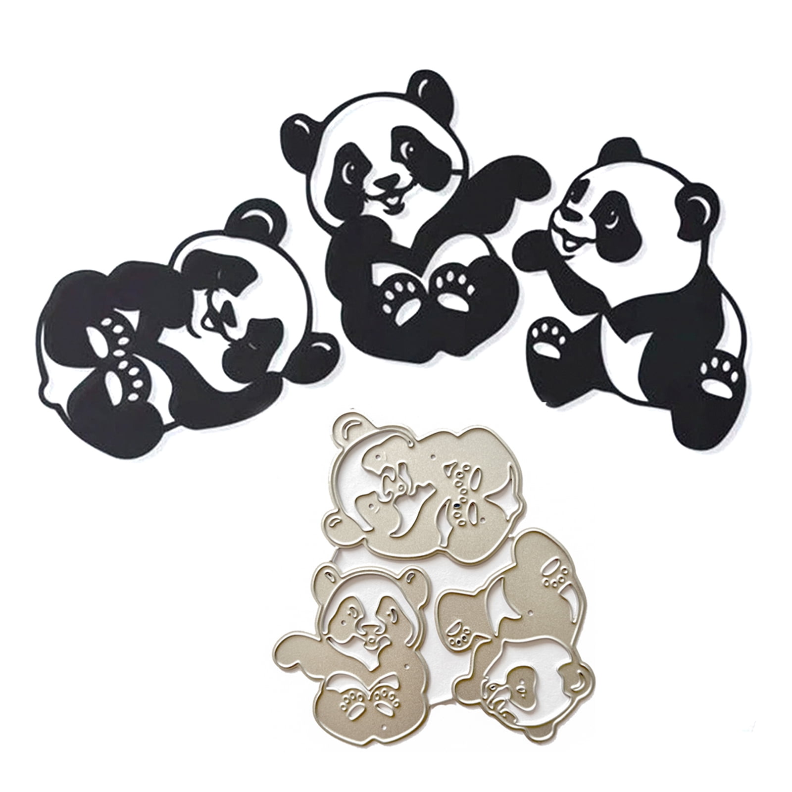 Panda Shape Die Cut Templates Metal Embossing Cutting Dies For Card ...