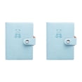 Panda Sky A7 PU Leather Notebook with Button Closure - Set of 2, Pocket ...
