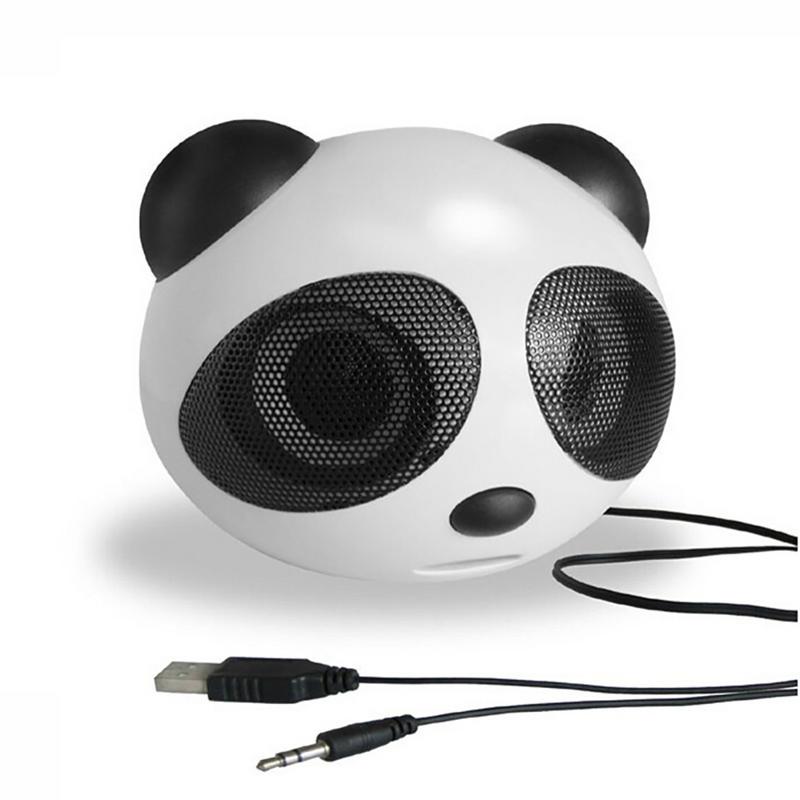 Panda Speaker Cute Computer Speakers Talking Portable Mini USB 2.0 ...
