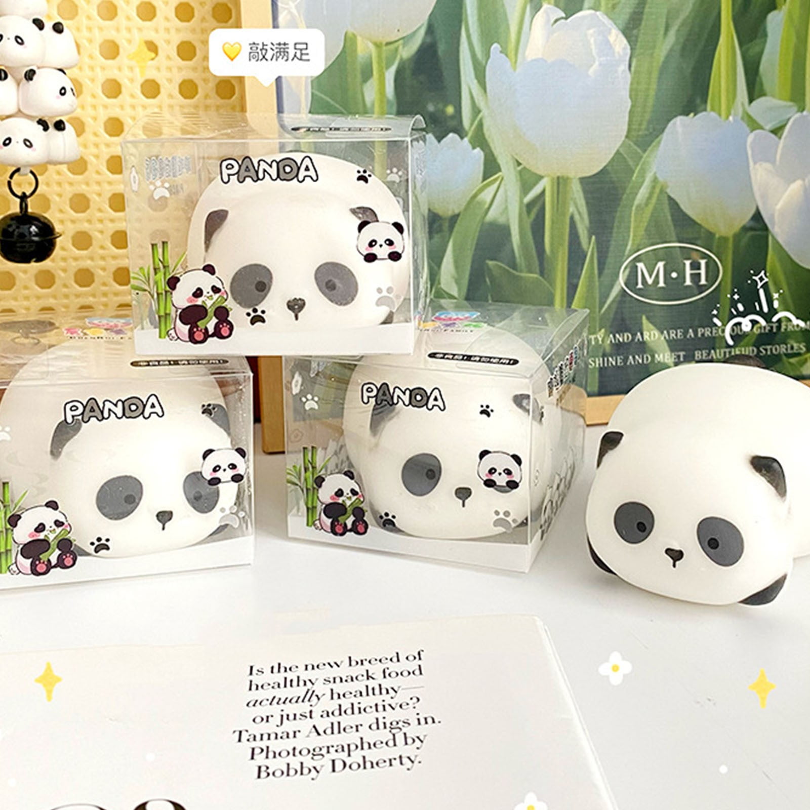 Panda Squishy Fidget Toys Stress Balls for Kids Sensory Toys Squishy ...