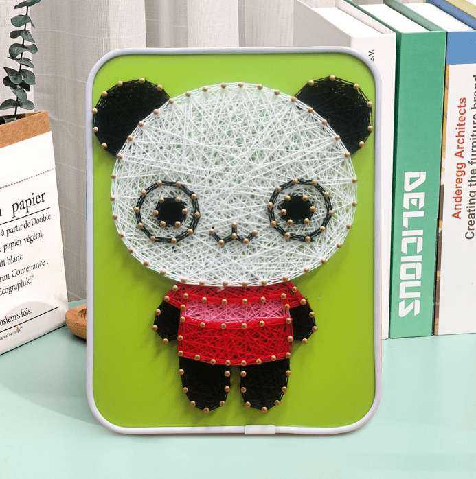 Panda String Art Kit with Stand. Simple Decorative DIY String Art Craft ...