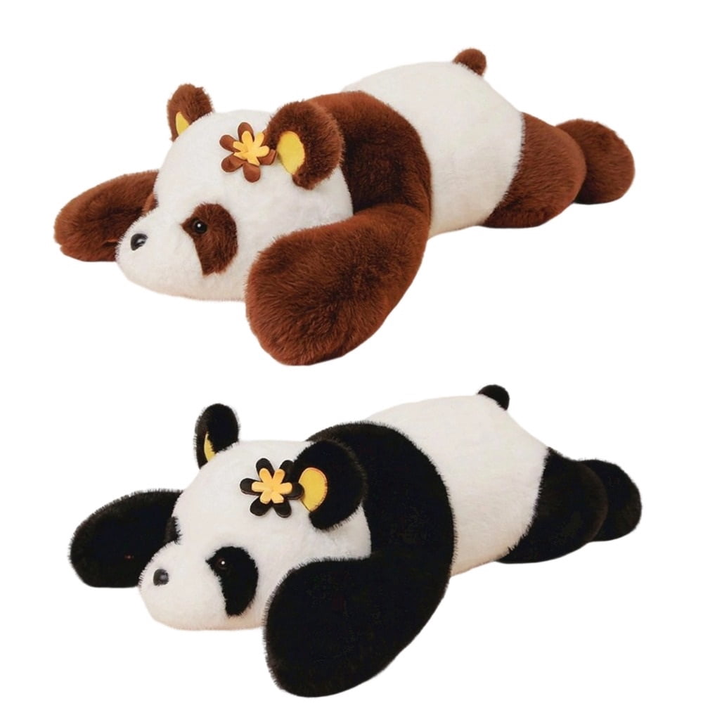 Panda Stuffed Animal with Flower, 23.6In Soft Stuffed Panda Plush Toy ...