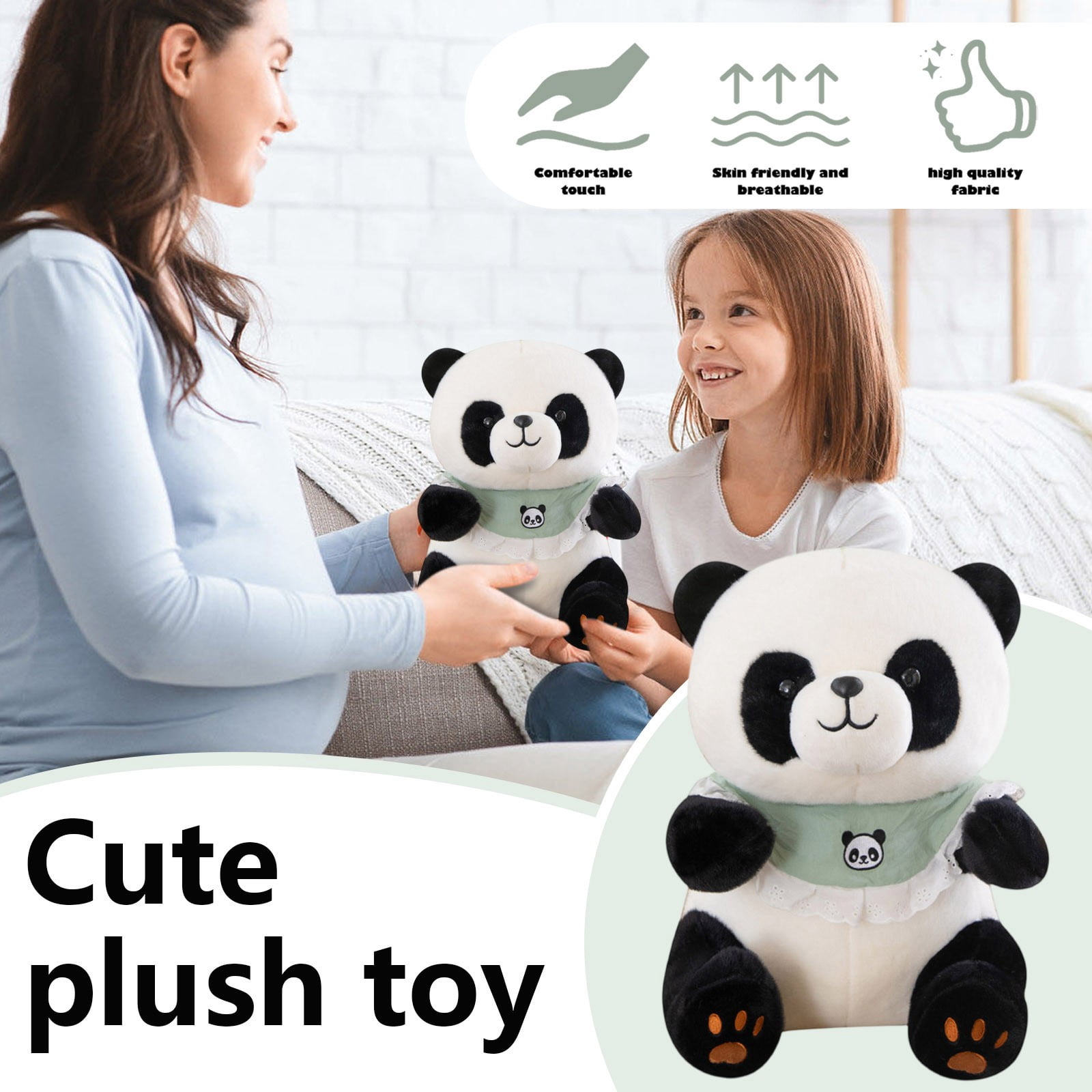 Panda Stuffed Animals Plush, Cute Plushies for Animal Themed Parties ...