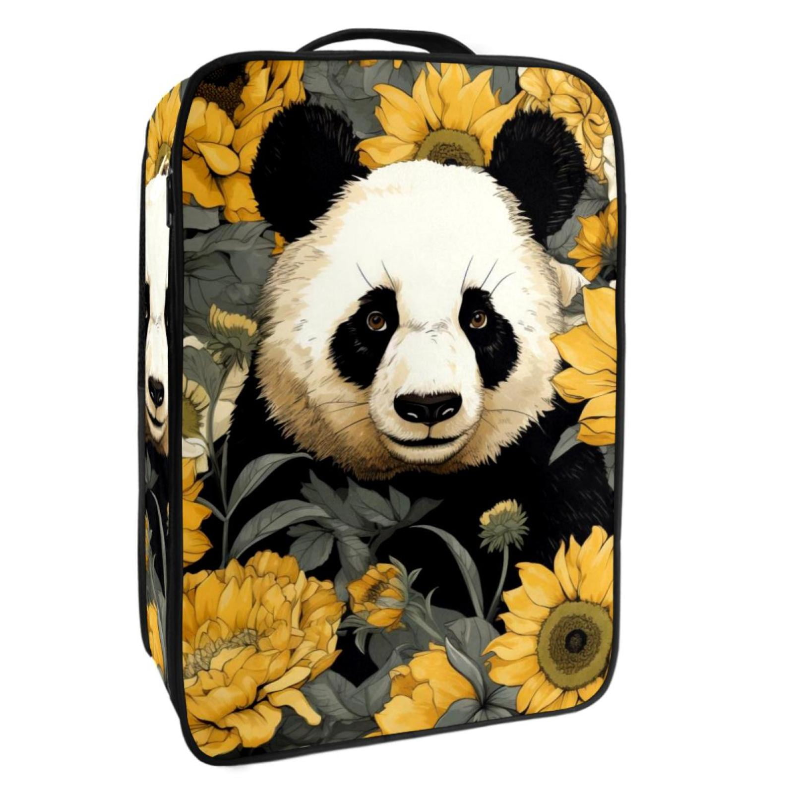 Panda Sunflower Polyester Shoe Boxes Organizer for Closet Storage ...