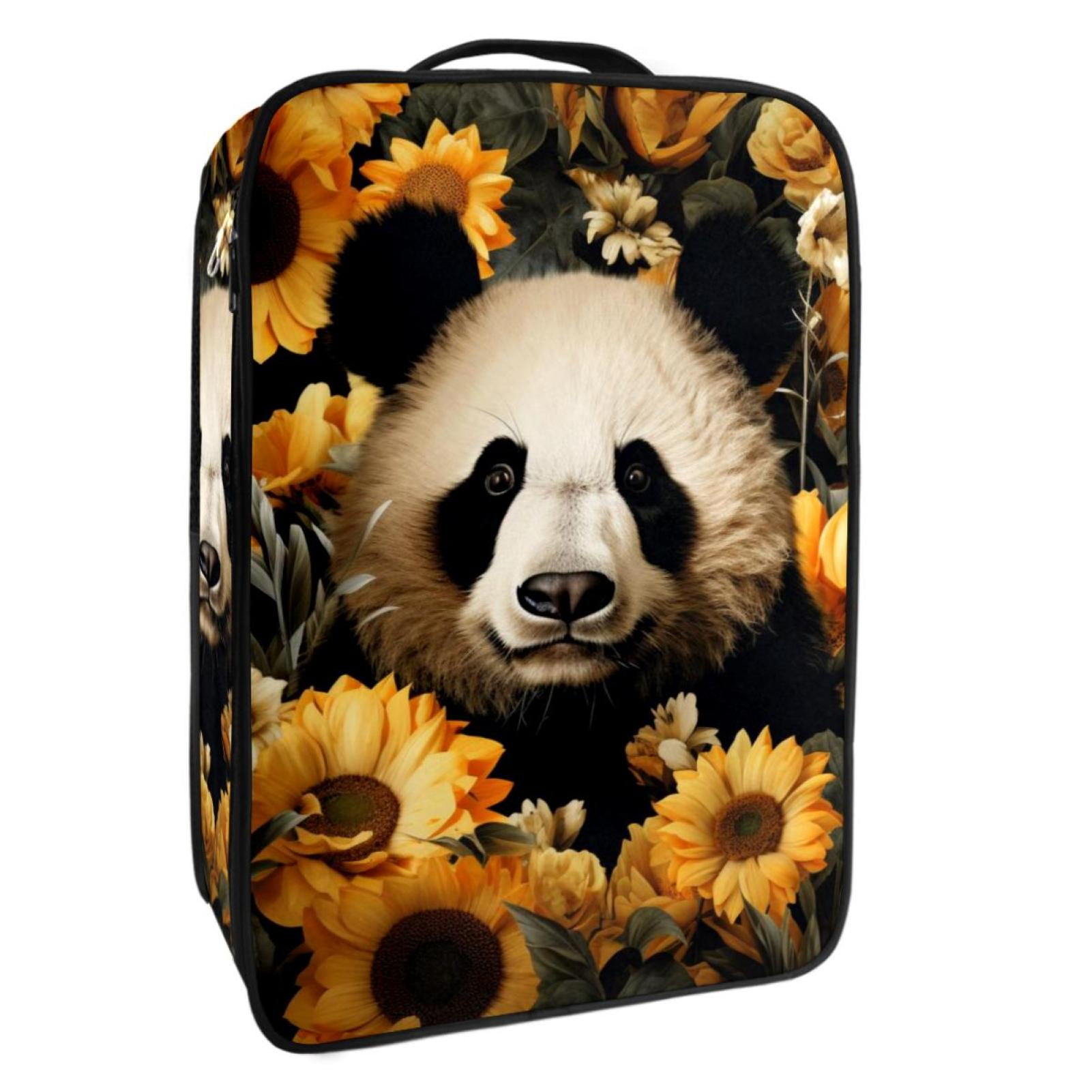 Panda Sunflower Polyester Shoe Boxes Organizer Rack 23x31cm/9x12in ...