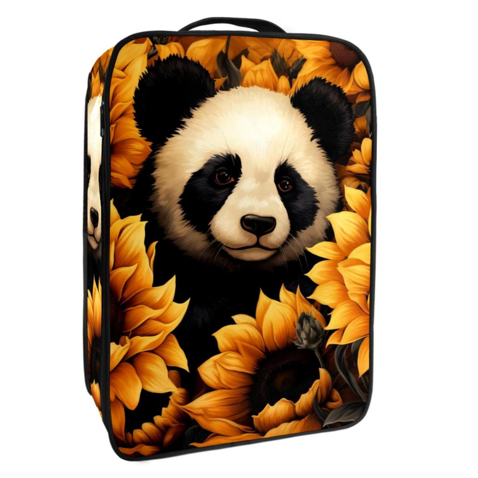 Panda Sunflower Polyester Shoe Container Organizer Box - 23x31cm/9x12in ...