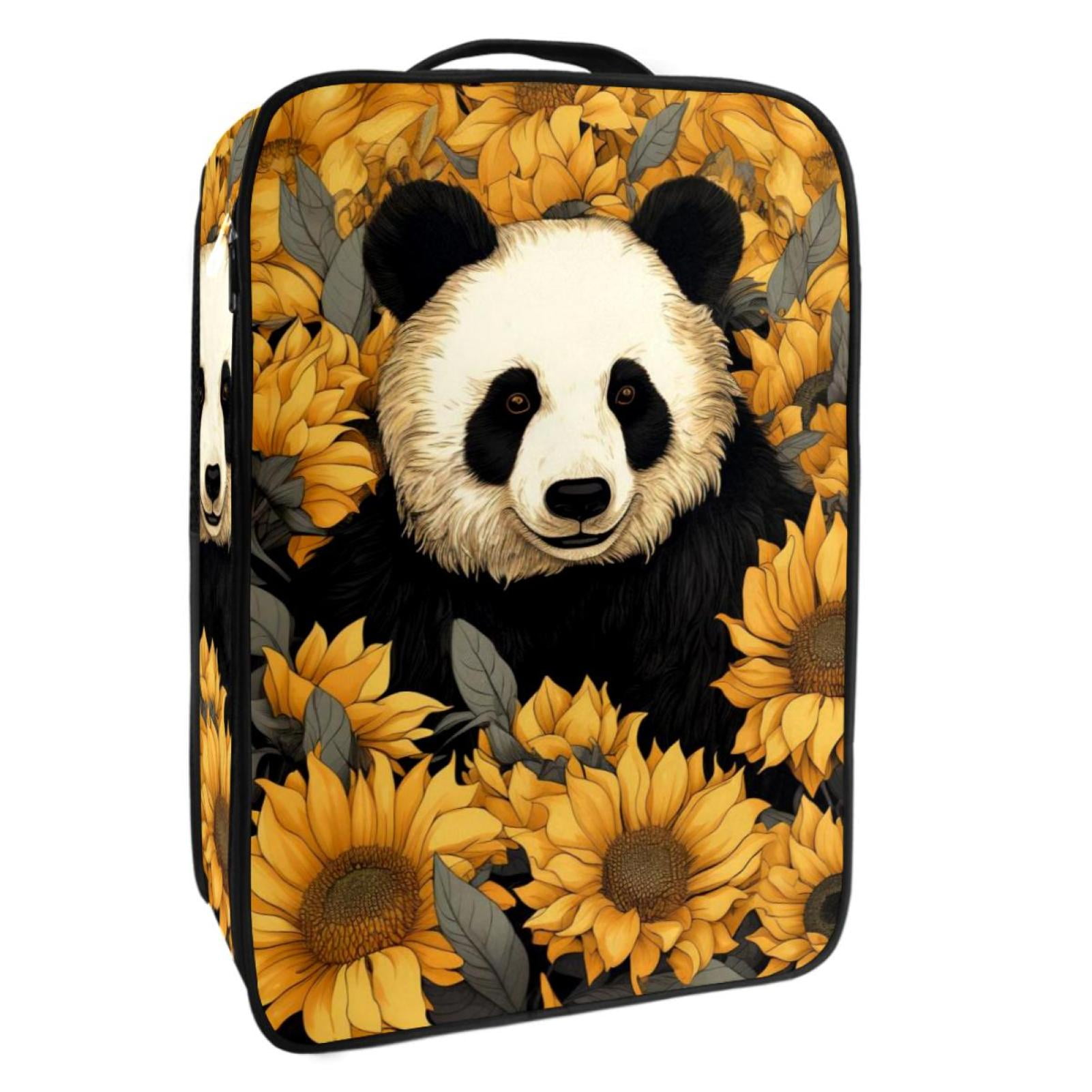 Panda Sunflower Polyester Shoe Storage Boxes Organizer - 23x31cm/9x12in ...