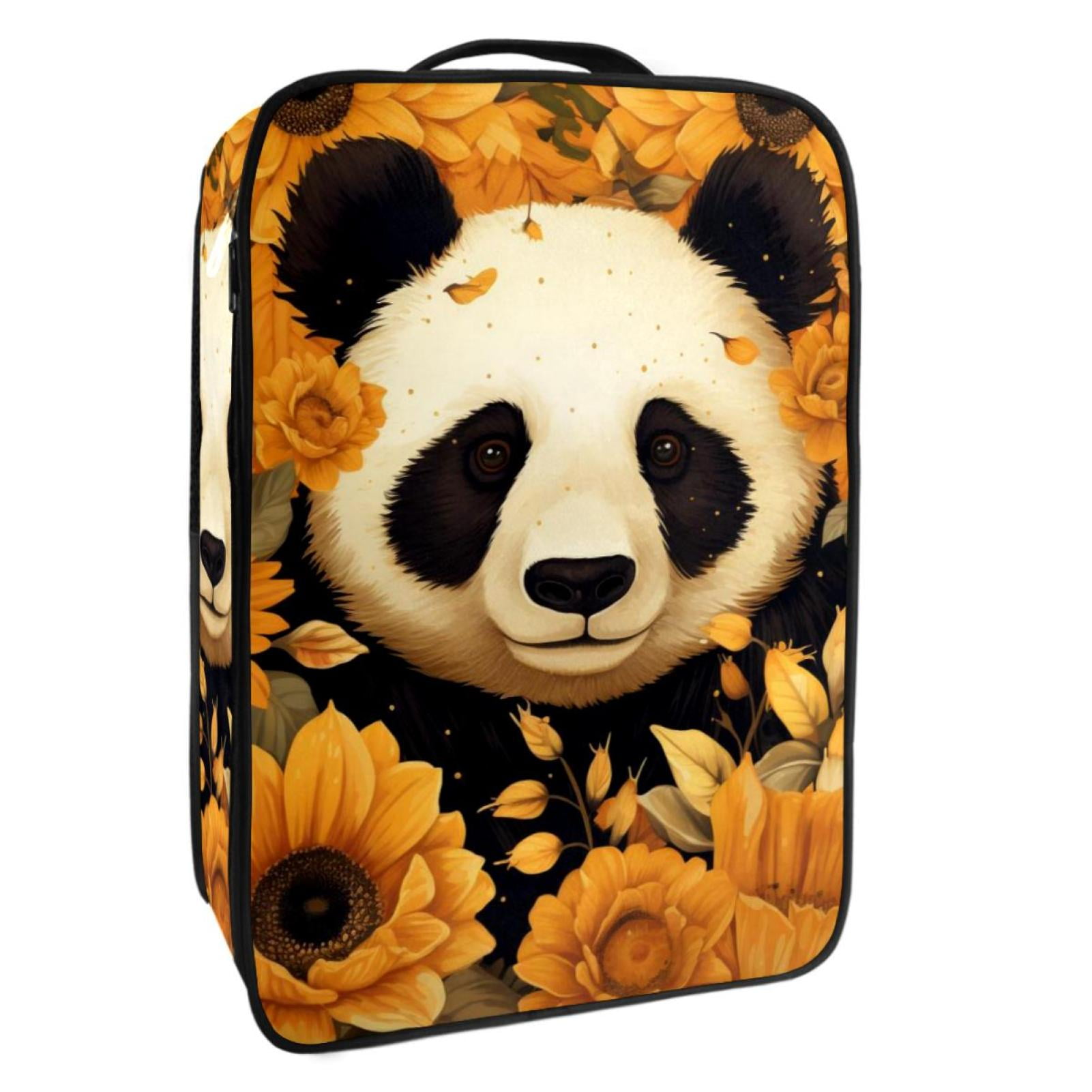 Panda Sunflower Premium Polyester Shoe Containers - Organize Your ...