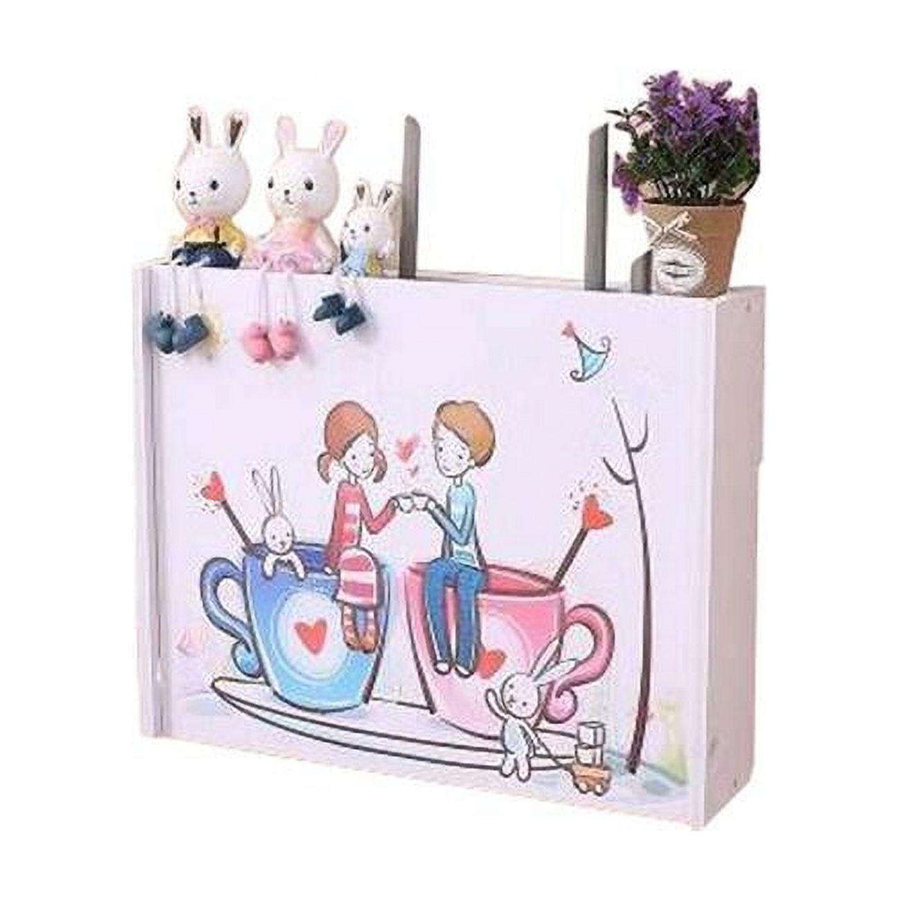 Panda Superstore 45.5 x 34 cm Practical Wi-Fi Router Storage Boxes ...