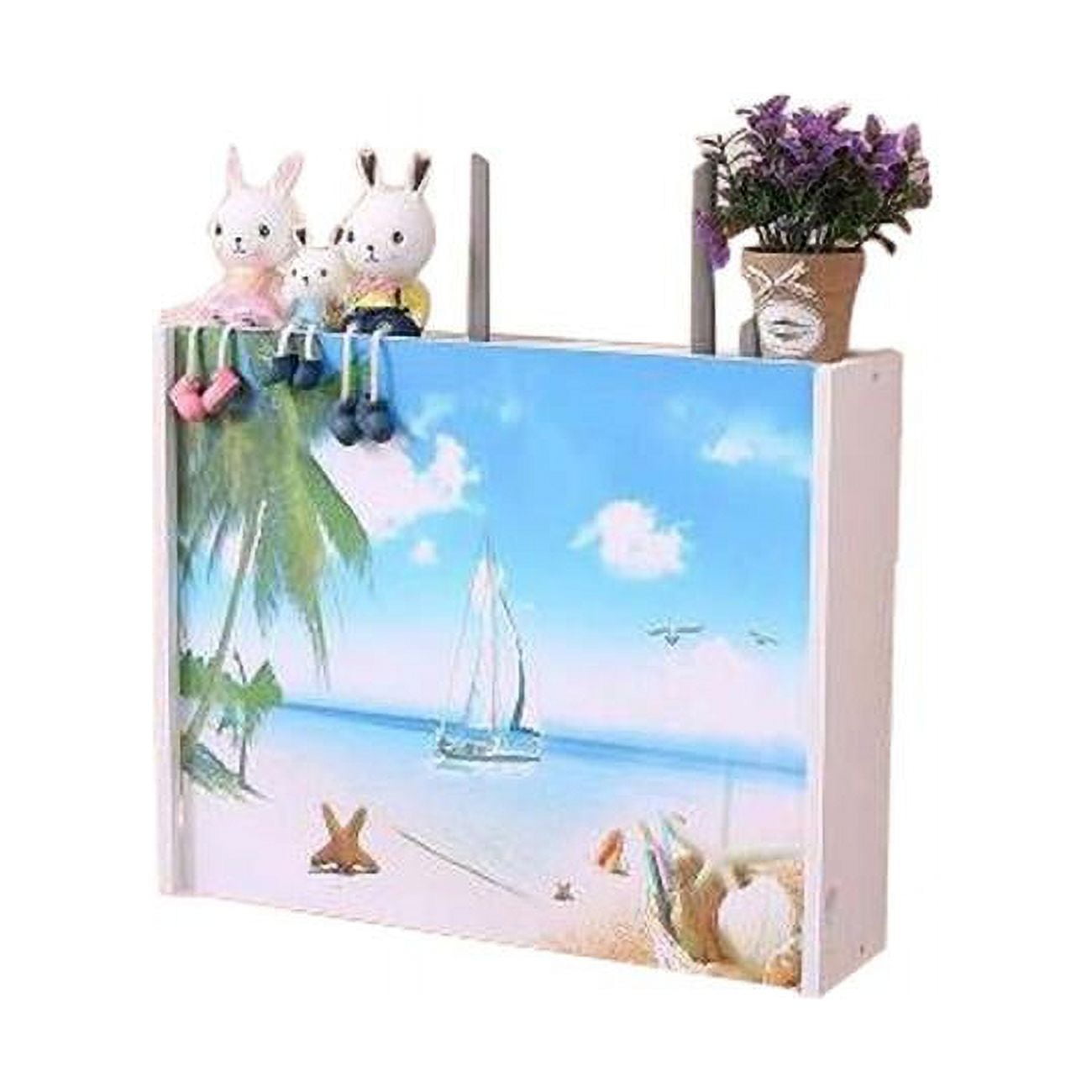 Panda Superstore 45.5 x 34 cm Practical Wi-Fi Router Storage Boxes ...