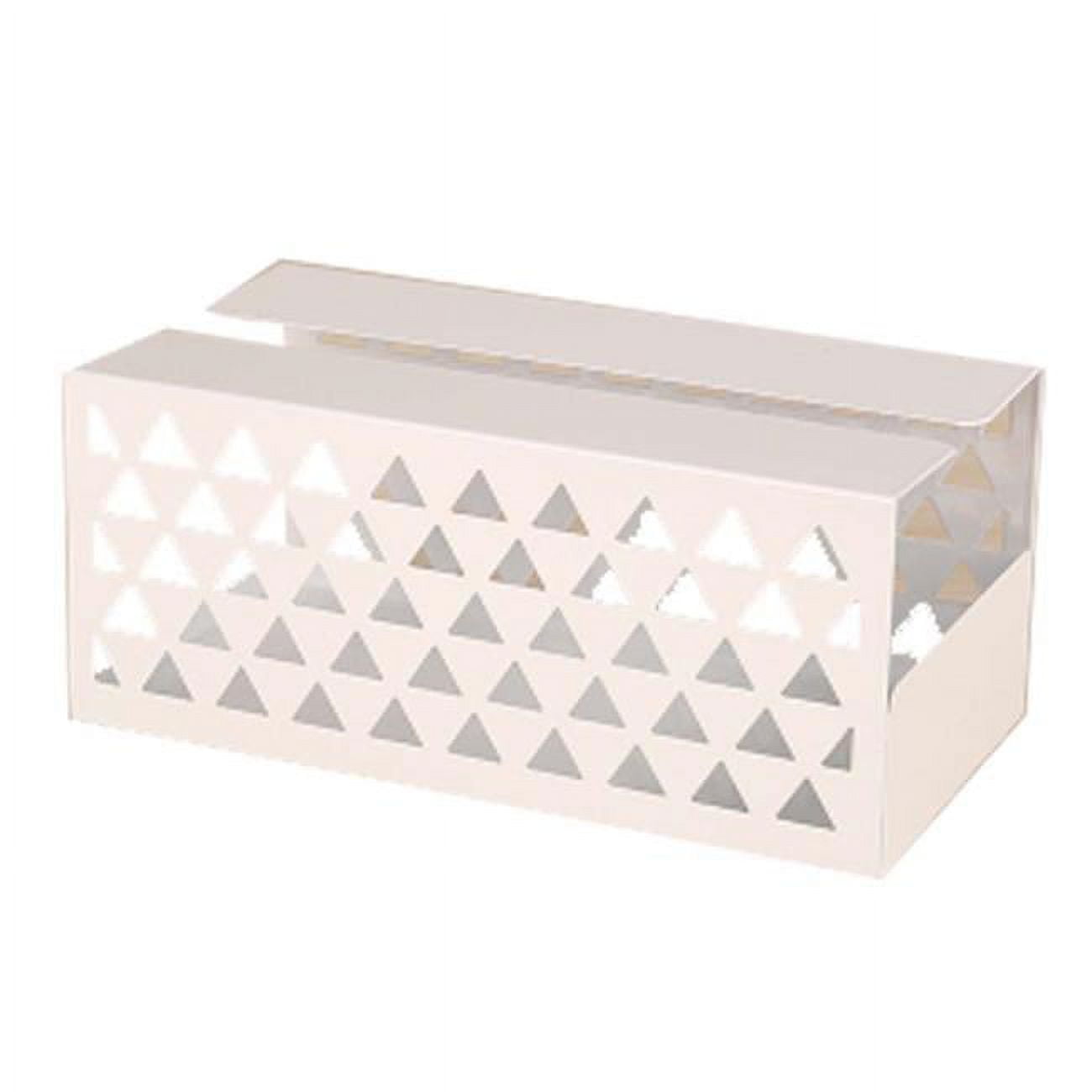 Panda Superstore Iron Sheet Tissue Holder Geometric Hollow Tissue Box ...